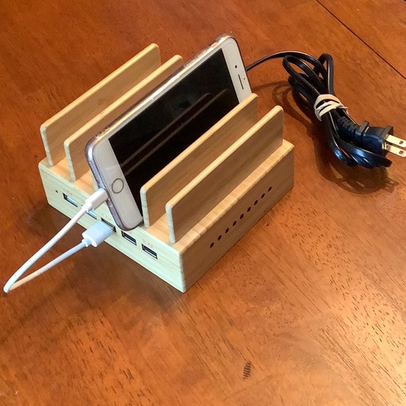Other | Bamboo Cellphone Charging Station | Poshmark
